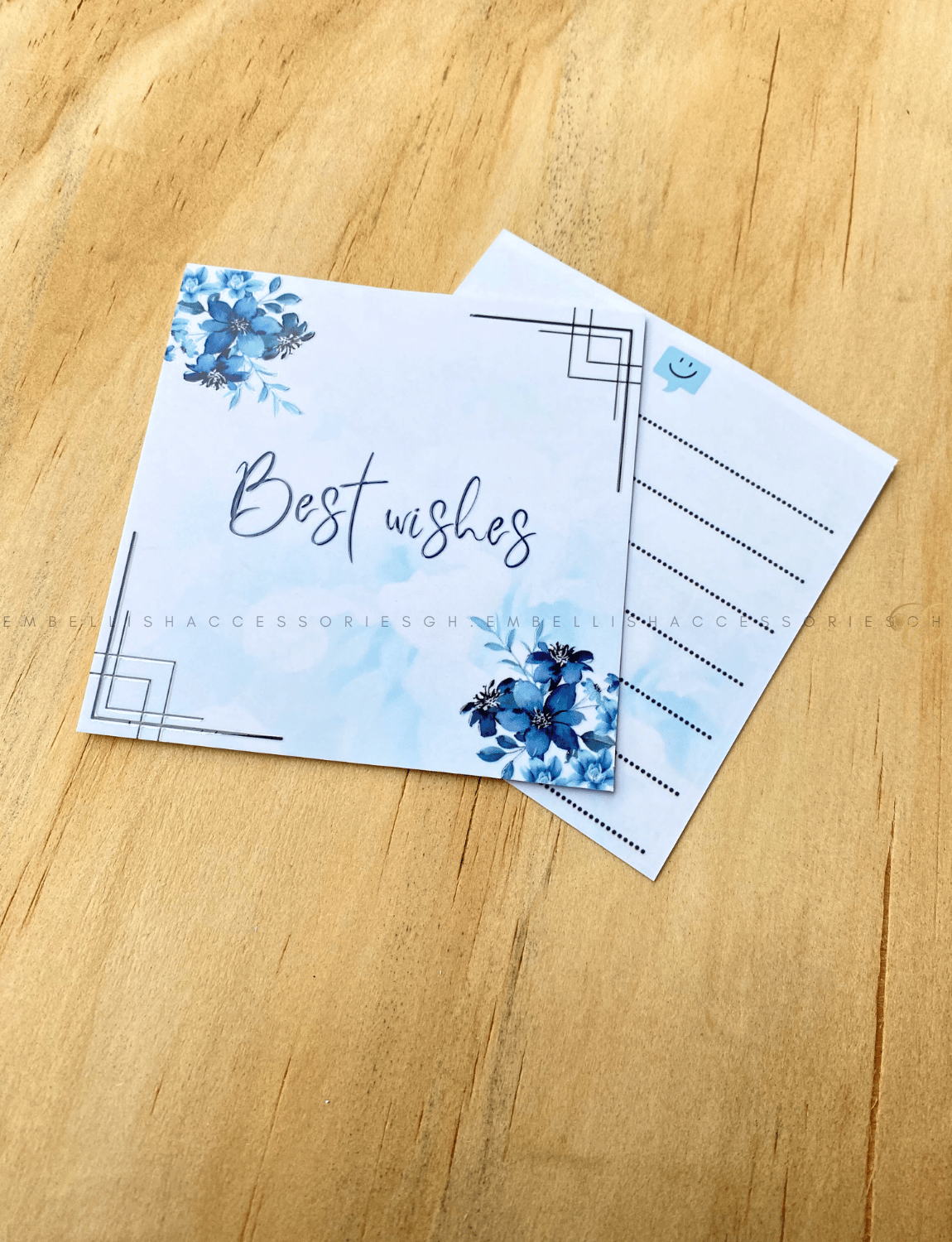 Best wishes card - Embellish Accessories