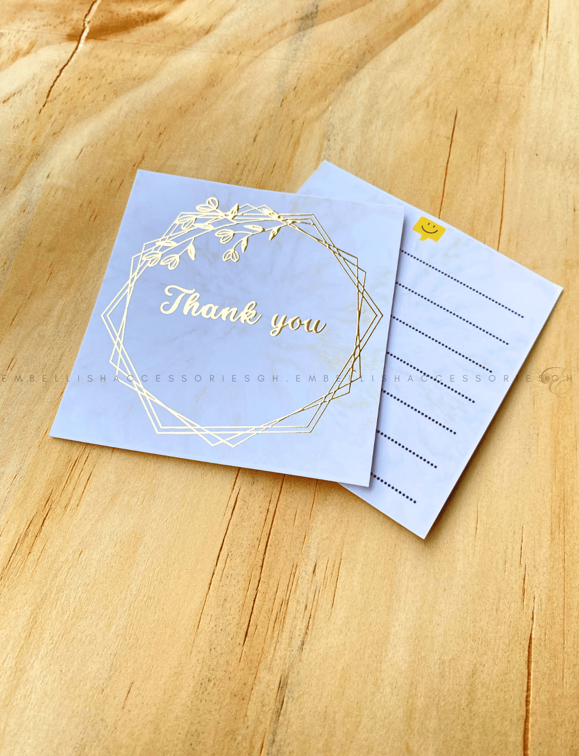 Mini Thank you card - Embellish Accessories